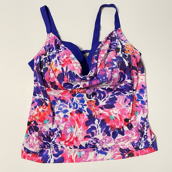 Swim | Swimsuits For All Womens Drape Cowl Plus Size Bra Underwire ...